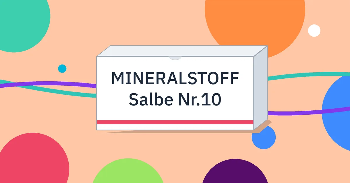 Symbolbild: Packung mit der Aufschrift MINERALSTOFF Salbe Nr.10 (PZN 02734462) – Verfügbarkeit und Bezug in Apotheken in Frankfurt am Main