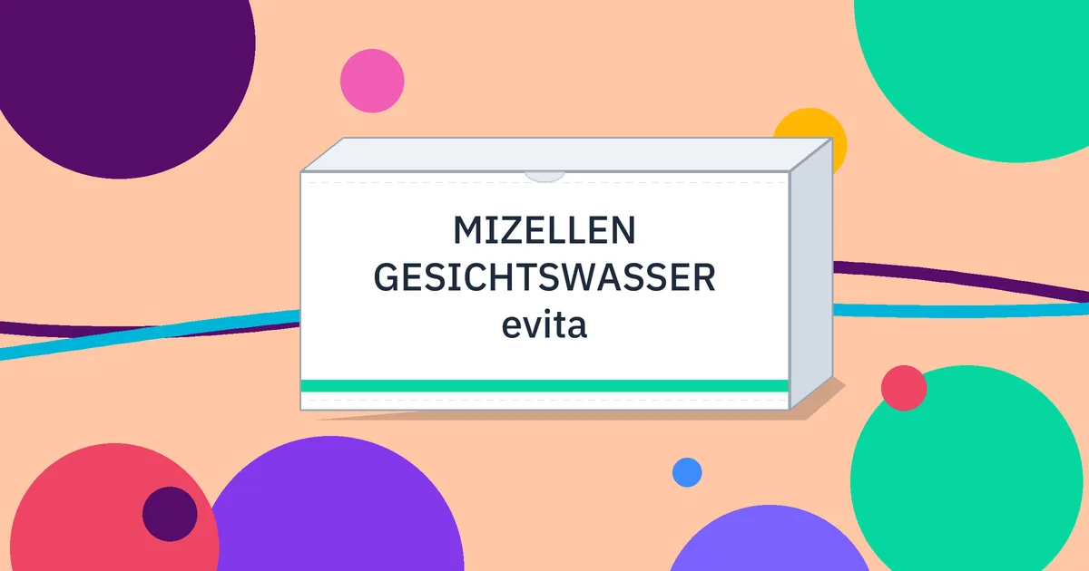 Symbolbild: Packung mit der Aufschrift MIZELLEN GESICHTSWASSER evita (PZN 17945377) – Verfügbarkeit und Bezug in Apotheken in Frankfurt am Main