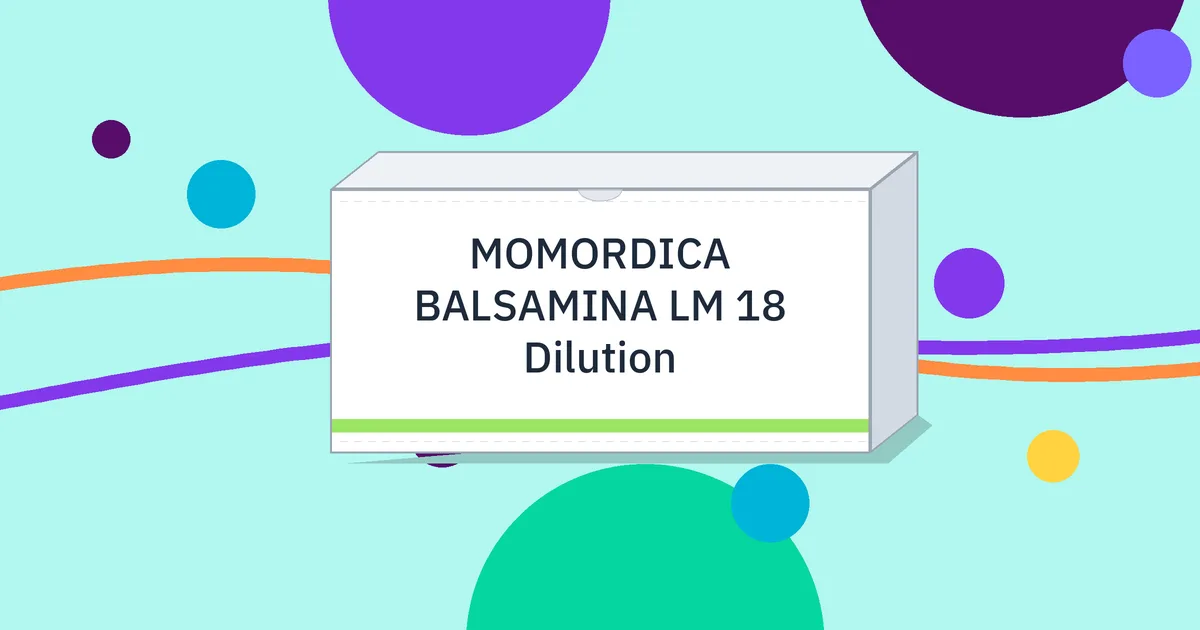 Symbolbild: Packung mit der Aufschrift MOMORDICA BALSAMINA LM 18 Dilution (PZN 13610355) – Verfügbarkeit und Bezug in Apotheken in Frankfurt am Main