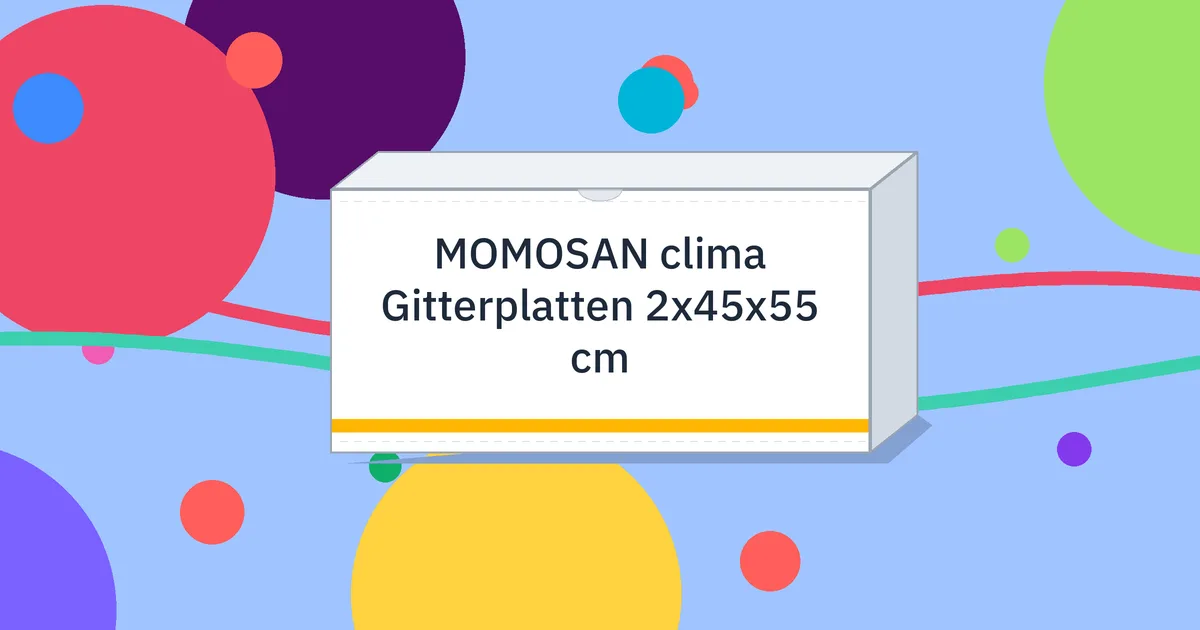 Symbolbild: Packung mit der Aufschrift MOMOSAN clima Gitterplatten 2x45x55 cm (PZN 01651745) – Verfügbarkeit und Bezug in Apotheken in Frankfurt am Main