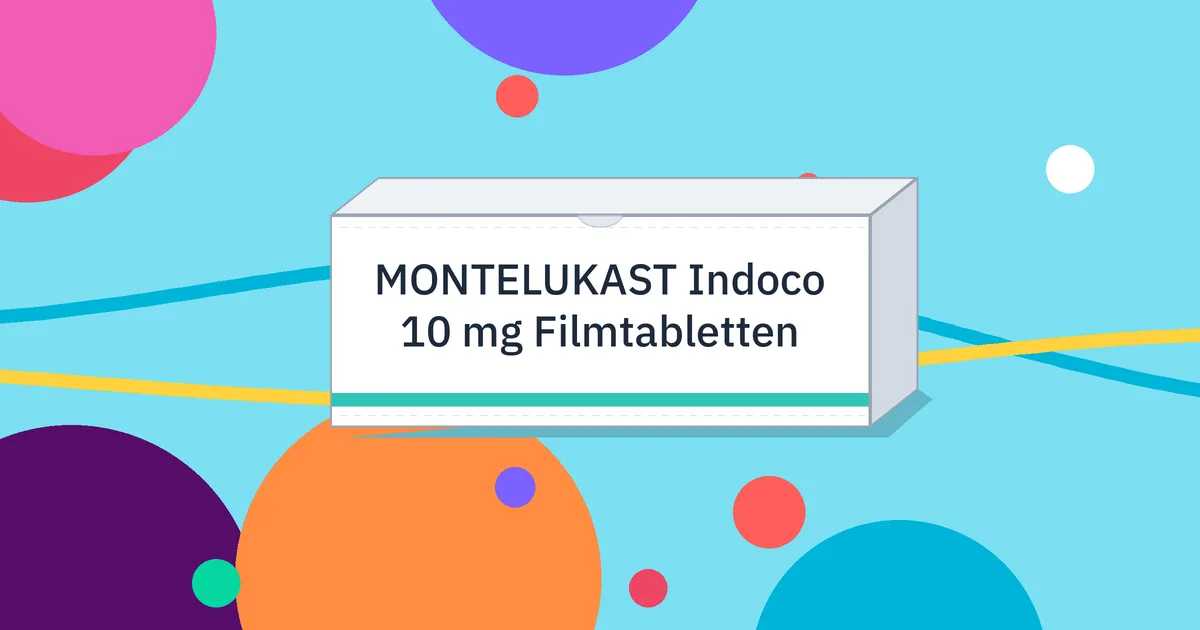 Symbolbild: Packung mit der Aufschrift MONTELUKAST Indoco 10 mg Filmtabletten (PZN 18725146) – Verfügbarkeit und Bezug in Apotheken in Frankfurt am Main
