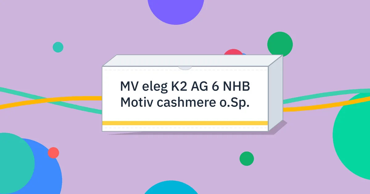 Symbolbild: Packung mit der Aufschrift MV eleg K2 AG 6 NHB Motiv cashmere o.Sp. (PZN 15721604) – Verfügbarkeit und Bezug in Apotheken in Frankfurt am Main