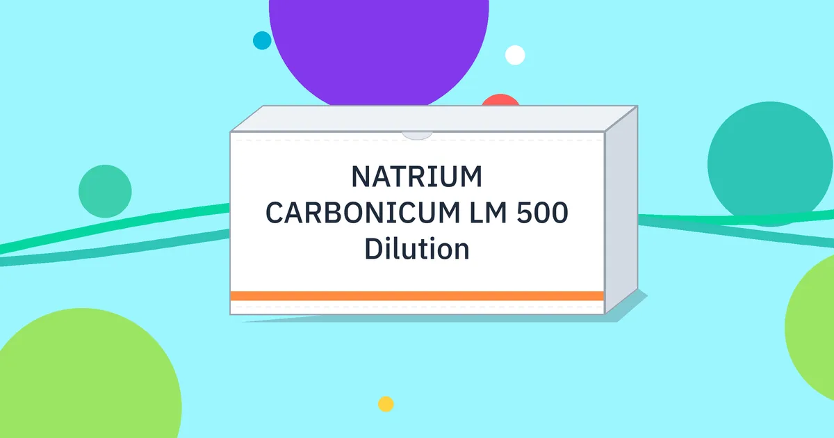 Symbolbild: Packung mit der Aufschrift NATRIUM CARBONICUM LM 500 Dilution (PZN 13694010) – Verfügbarkeit und Bezug in Apotheken in Frankfurt am Main