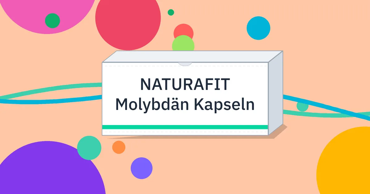 Symbolbild: Packung mit der Aufschrift NATURAFIT Molybdän Kapseln (PZN 07699457) – Verfügbarkeit und Bezug in Apotheken in Frankfurt am Main
