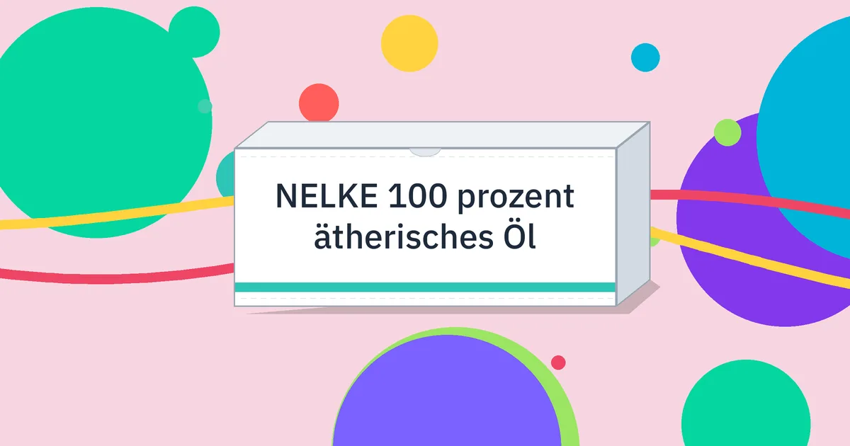 Symbolbild: Packung mit der Aufschrift NELKE 100 prozent ätherisches Öl (PZN 07616796) – Verfügbarkeit und Bezug in Apotheken in Frankfurt am Main