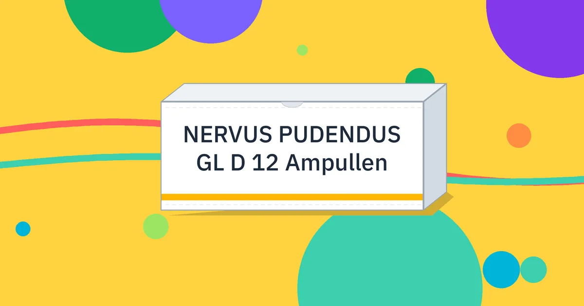 Symbolbild: Packung mit der Aufschrift NERVUS PUDENDUS GL D 12 Ampullen (PZN 02941310) – Verfügbarkeit und Bezug in Apotheken in Frankfurt am Main