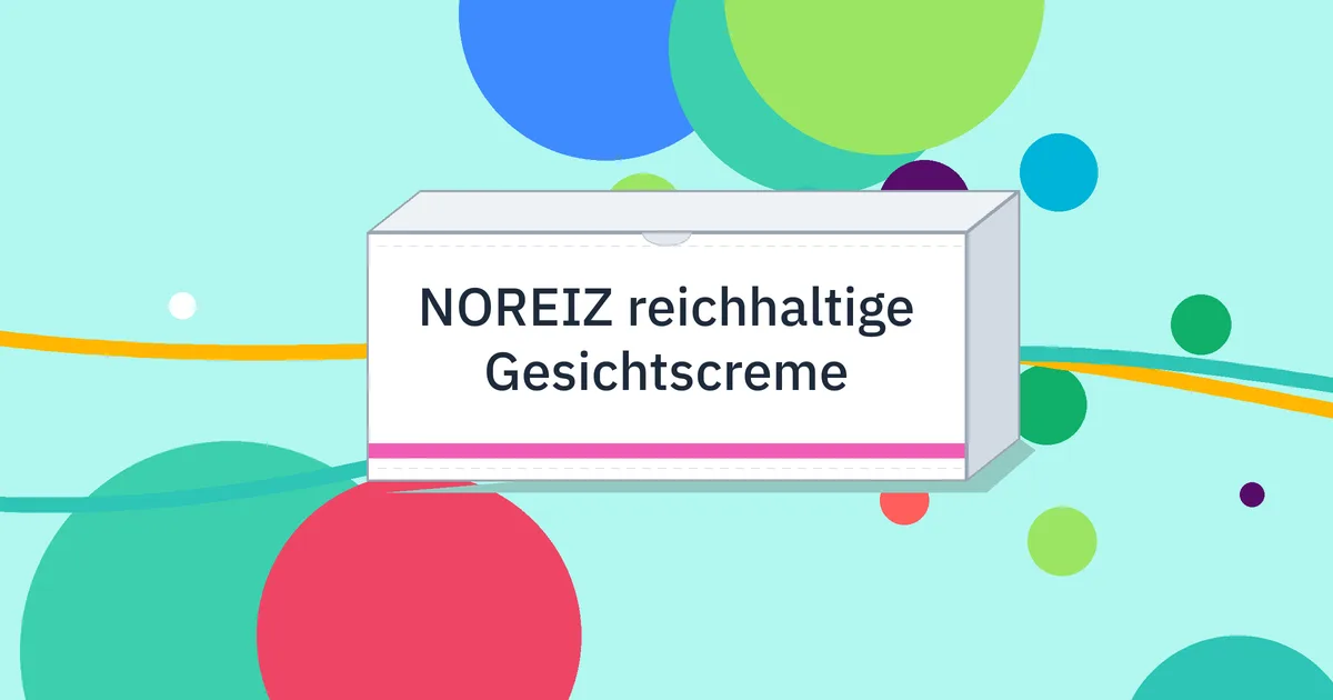 Symbolbild: Packung mit der Aufschrift NOREIZ reichhaltige Gesichtscreme (PZN 11863187) – Verfügbarkeit und Bezug in Apotheken in Frankfurt am Main