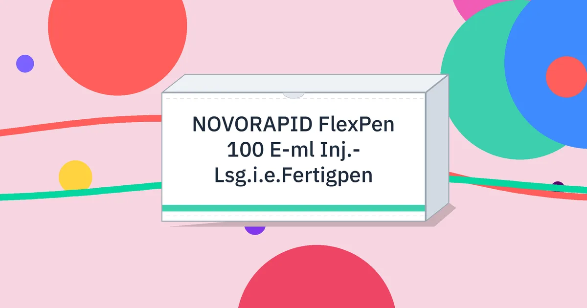 Symbolbild: Packung mit der Aufschrift NOVORAPID FlexPen 100 E-ml Inj.-Lsg.i.e.Fertigpen (PZN 06448061) – Verfügbarkeit und Bezug in Apotheken in Frankfurt am Main
