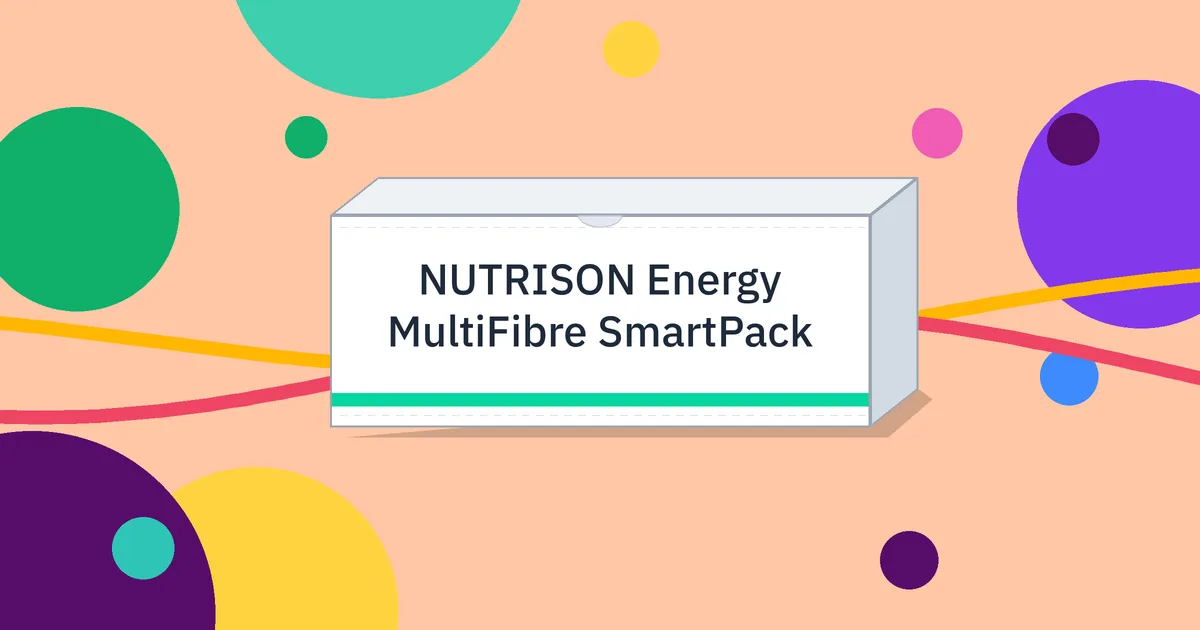 Symbolbild: Packung mit der Aufschrift NUTRISON Energy MultiFibre SmartPack (PZN 19760009) – Verfügbarkeit und Bezug in Apotheken in Frankfurt am Main