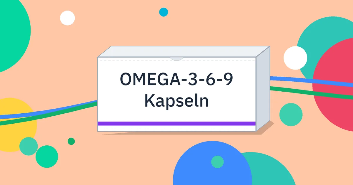 Symbolbild: Packung mit der Aufschrift OMEGA-3-6-9 Kapseln (PZN 10007351) – Verfügbarkeit und Bezug in Apotheken in Frankfurt am Main
