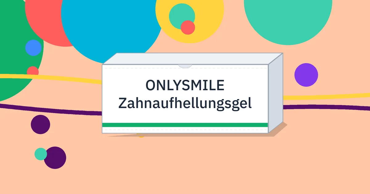 Symbolbild: Packung mit der Aufschrift ONLYSMILE Zahnaufhellungsgel (PZN 20791280) – Verfügbarkeit und Bezug in Apotheken in Frankfurt am Main