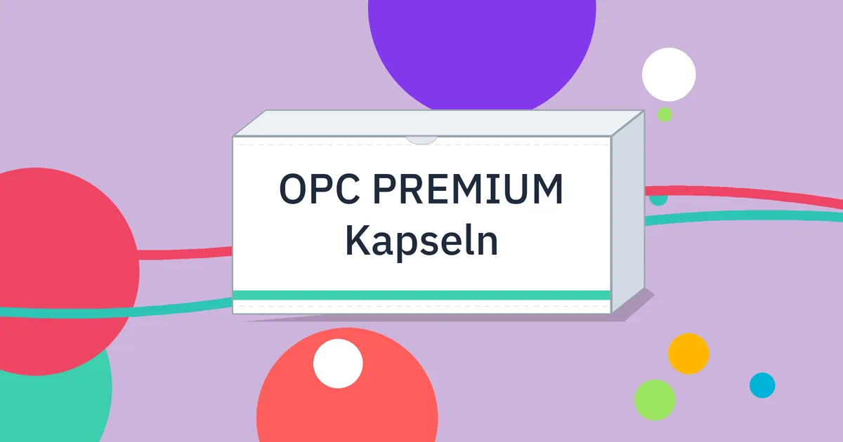 Symbolbild: Packung mit der Aufschrift OPC PREMIUM Kapseln (PZN 15576220) – Verfügbarkeit und Bezug in Apotheken in Frankfurt am Main
