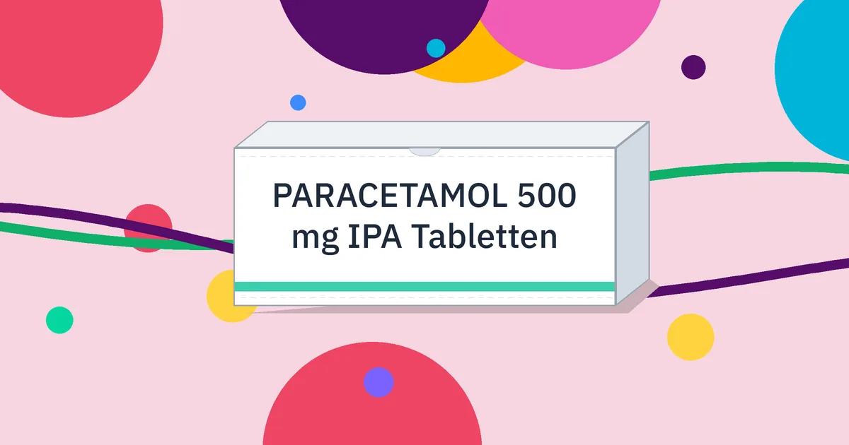 Symbolbild: Packung mit der Aufschrift PARACETAMOL 500 mg IPA Tabletten (PZN 11380106) – Verfügbarkeit und Bezug in Apotheken in Frankfurt am Main