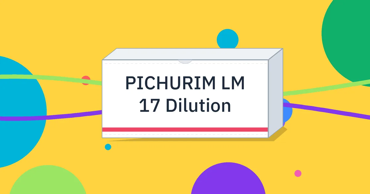 Symbolbild: Packung mit der Aufschrift PICHURIM LM 17 Dilution (PZN 13641189) – Verfügbarkeit und Bezug in Apotheken in Frankfurt am Main