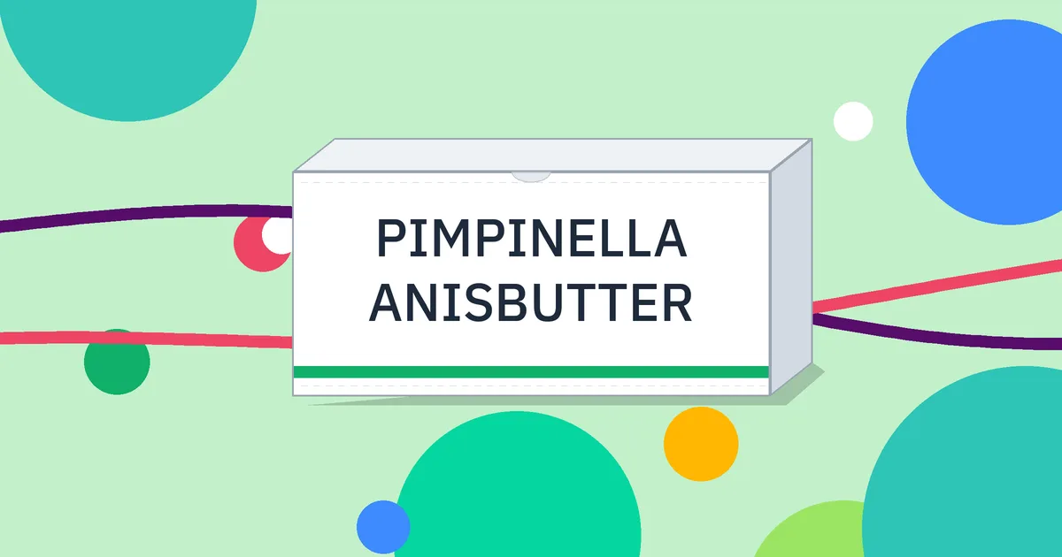 Symbolbild: Packung mit der Aufschrift PIMPINELLA ANISBUTTER (PZN 20018717) – Verfügbarkeit und Bezug in Apotheken in Frankfurt am Main