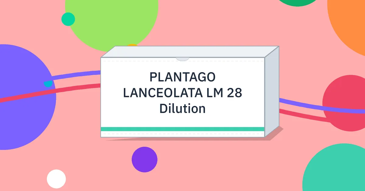 Symbolbild: Packung mit der Aufschrift PLANTAGO LANCEOLATA LM 28 Dilution (PZN 13037275) – Verfügbarkeit und Bezug in Apotheken in Frankfurt am Main
