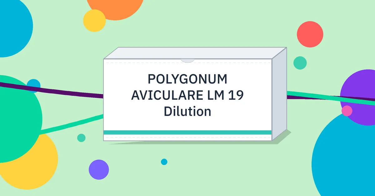 Symbolbild: Packung mit der Aufschrift POLYGONUM AVICULARE LM 19 Dilution (PZN 13662033) – Verfügbarkeit und Bezug in Apotheken in Frankfurt am Main