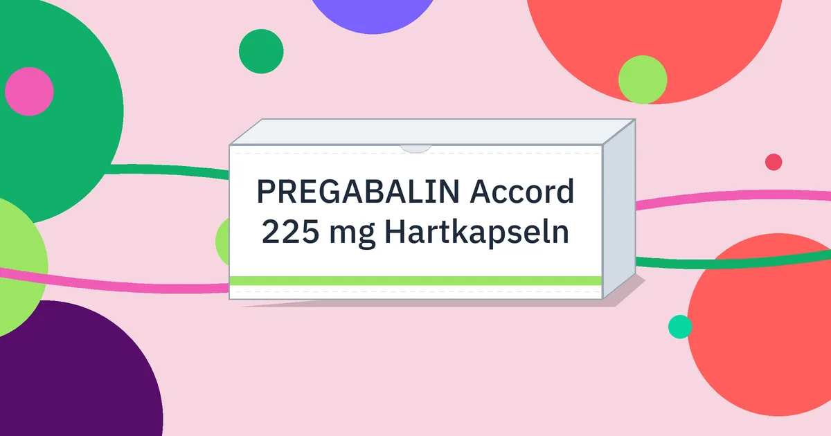 Symbolbild: Packung mit der Aufschrift PREGABALIN Accord 225 mg Hartkapseln (PZN 11305211) – Verfügbarkeit und Bezug in Apotheken in Frankfurt am Main