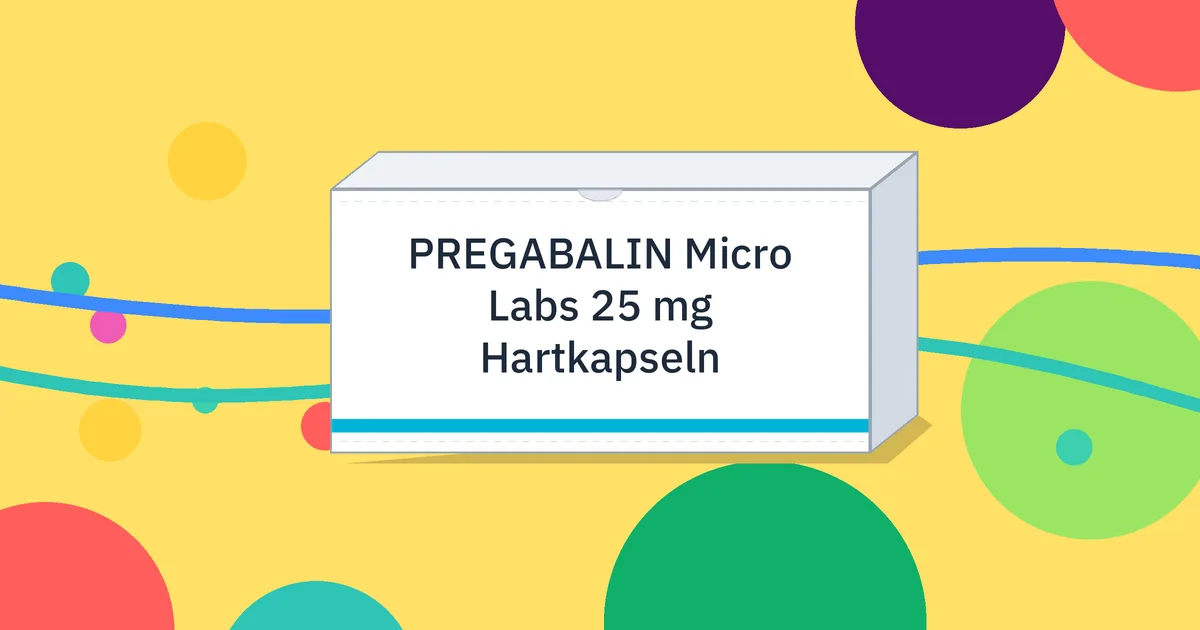 Symbolbild: Packung mit der Aufschrift PREGABALIN Micro Labs 25 mg Hartkapseln (PZN 19377397) – Verfügbarkeit und Bezug in Apotheken in Frankfurt am Main