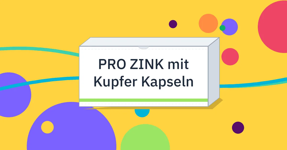 Symbolbild: Packung mit der Aufschrift PRO ZINK mit Kupfer Kapseln (PZN 19235361) – Verfügbarkeit und Bezug in Apotheken in Frankfurt am Main
