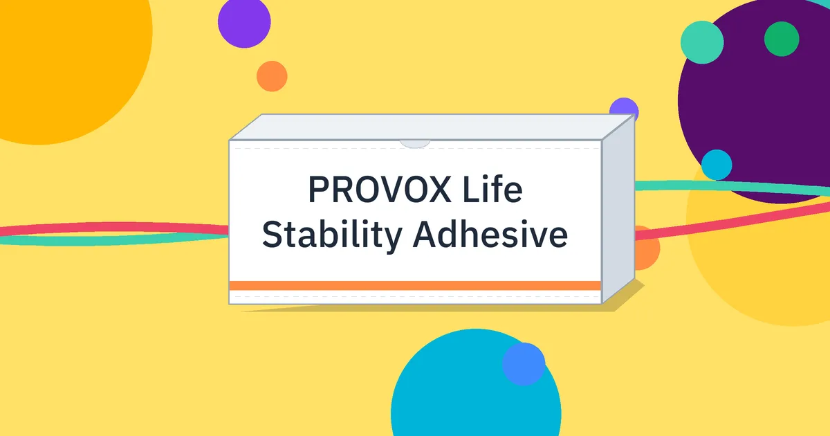 Symbolbild: Packung mit der Aufschrift PROVOX Life Stability Adhesive (PZN 19625760) – Verfügbarkeit und Bezug in Apotheken in Frankfurt am Main