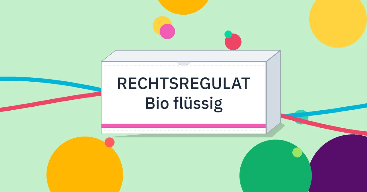 Symbolbild: Packung mit der Aufschrift RECHTSREGULAT Bio flüssig (PZN 01800317) – Verfügbarkeit und Bezug in Apotheken in Frankfurt am Main