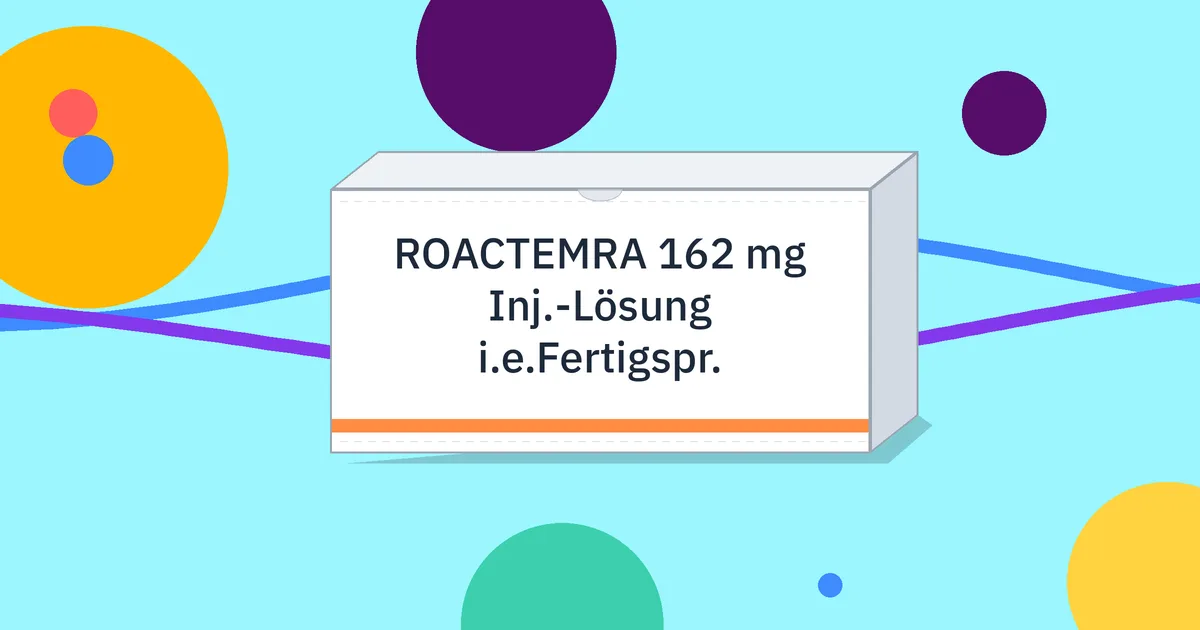 Symbolbild: Packung mit der Aufschrift ROACTEMRA 162 mg Inj.-Lösung i.e.Fertigspr. (PZN 11010415) – Verfügbarkeit und Bezug in Apotheken in Frankfurt am Main