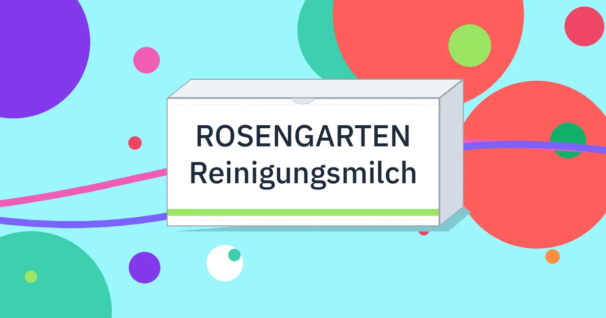 Symbolbild: Packung mit der Aufschrift ROSENGARTEN Reinigungsmilch (PZN 19943431) – Verfügbarkeit und Bezug in Apotheken in Frankfurt am Main