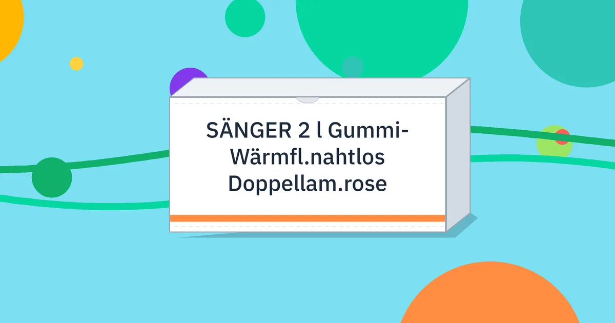 Symbolbild: Packung mit der Aufschrift SÄNGER 2 l Gummi-Wärmfl.nahtlos Doppellam.rose (PZN 01310085) – Verfügbarkeit und Bezug in Apotheken in Frankfurt am Main