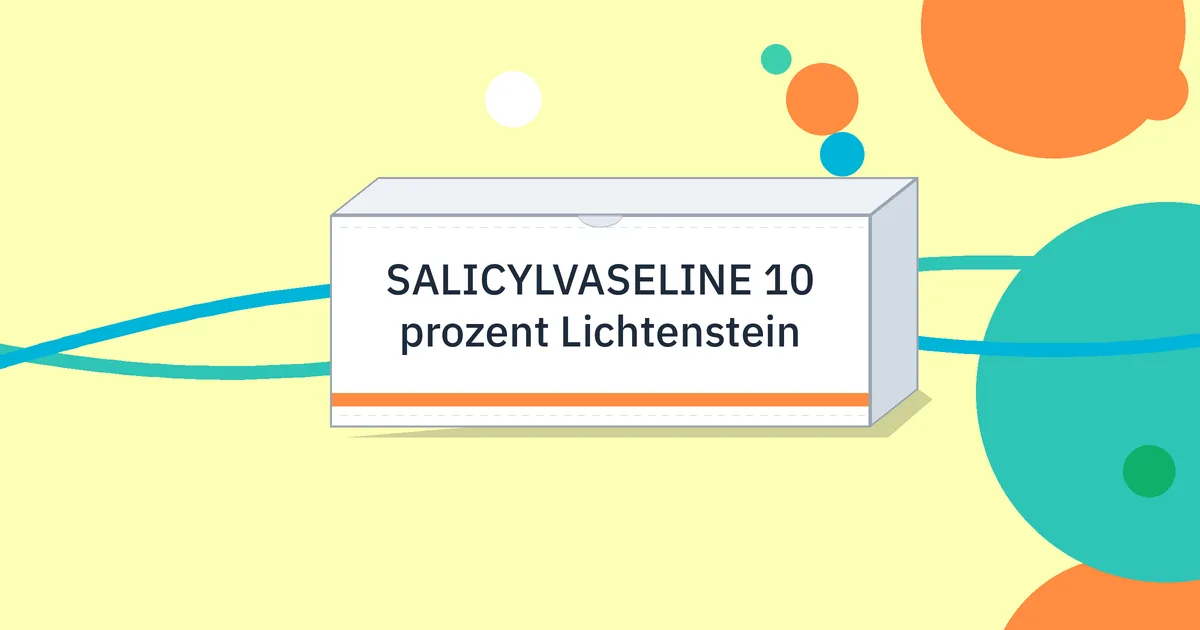 Symbolbild: Packung mit der Aufschrift SALICYLVASELINE 10 prozent Lichtenstein (PZN 03757301) – Verfügbarkeit und Bezug in Apotheken in Frankfurt am Main