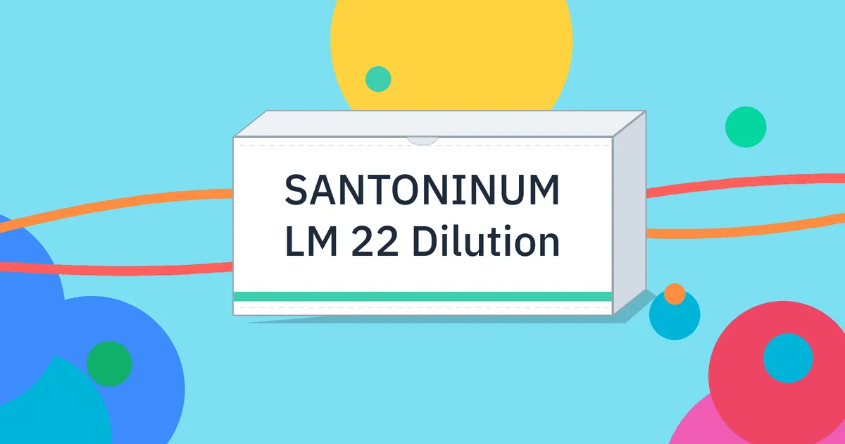 Symbolbild: Packung mit der Aufschrift SANTONINUM LM 22 Dilution (PZN 13685608) – Verfügbarkeit und Bezug in Apotheken in Frankfurt am Main