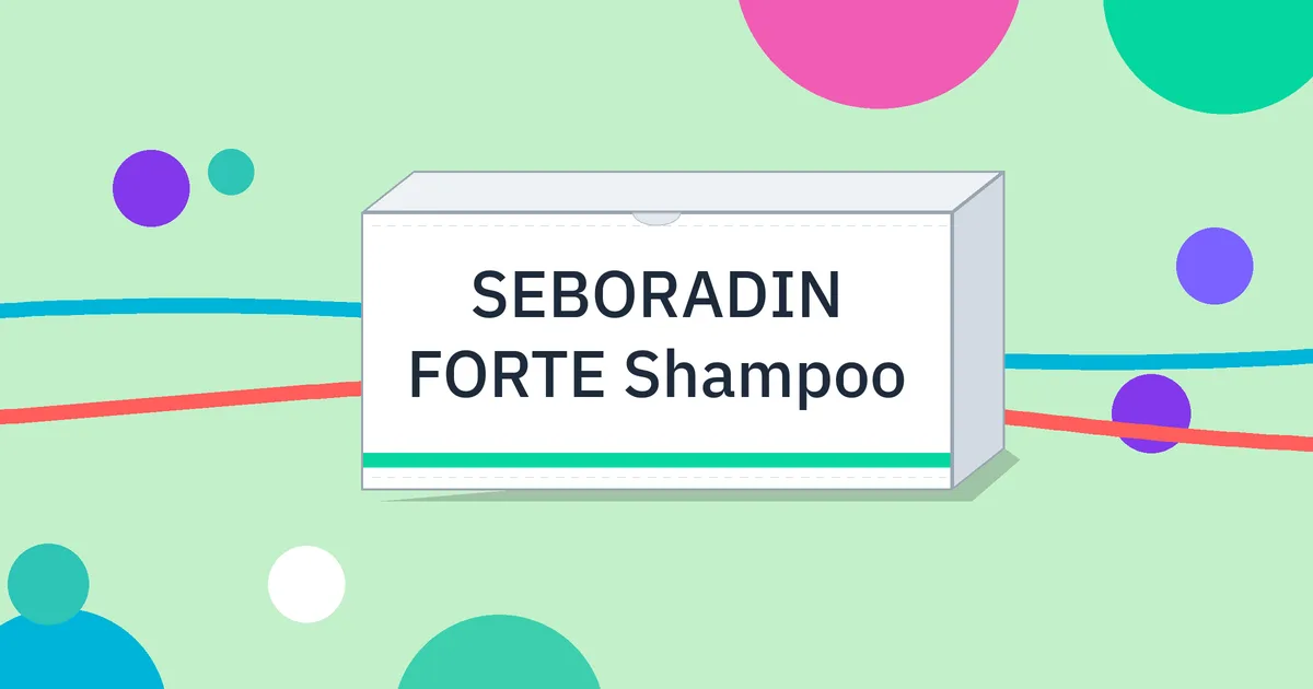 Symbolbild: Packung mit der Aufschrift SEBORADIN FORTE Shampoo (PZN 18402058) – Verfügbarkeit und Bezug in Apotheken in Frankfurt am Main