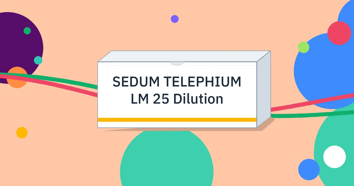 Symbolbild: Packung mit der Aufschrift SEDUM TELEPHIUM LM 25 Dilution (PZN 13694145) – Verfügbarkeit und Bezug in Apotheken in Frankfurt am Main