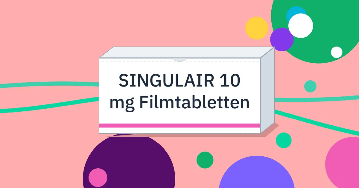 Symbolbild: Packung mit der Aufschrift SINGULAIR 10 mg Filmtabletten (PZN 14357303) – Verfügbarkeit und Bezug in Apotheken in Frankfurt am Main
