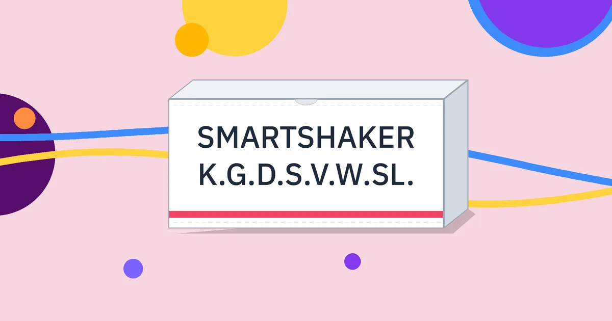 Symbolbild: Packung mit der Aufschrift SMARTSHAKER K.G.D.S.V.W.SL. (PZN 02597545) – Verfügbarkeit und Bezug in Apotheken in Frankfurt am Main