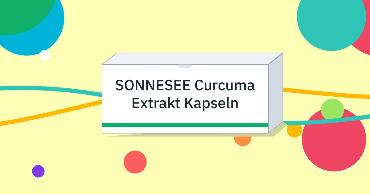 Symbolbild: Packung mit der Aufschrift SONNESEE Curcuma Extrakt Kapseln (PZN 19919585) – Verfügbarkeit und Bezug in Apotheken in Frankfurt am Main