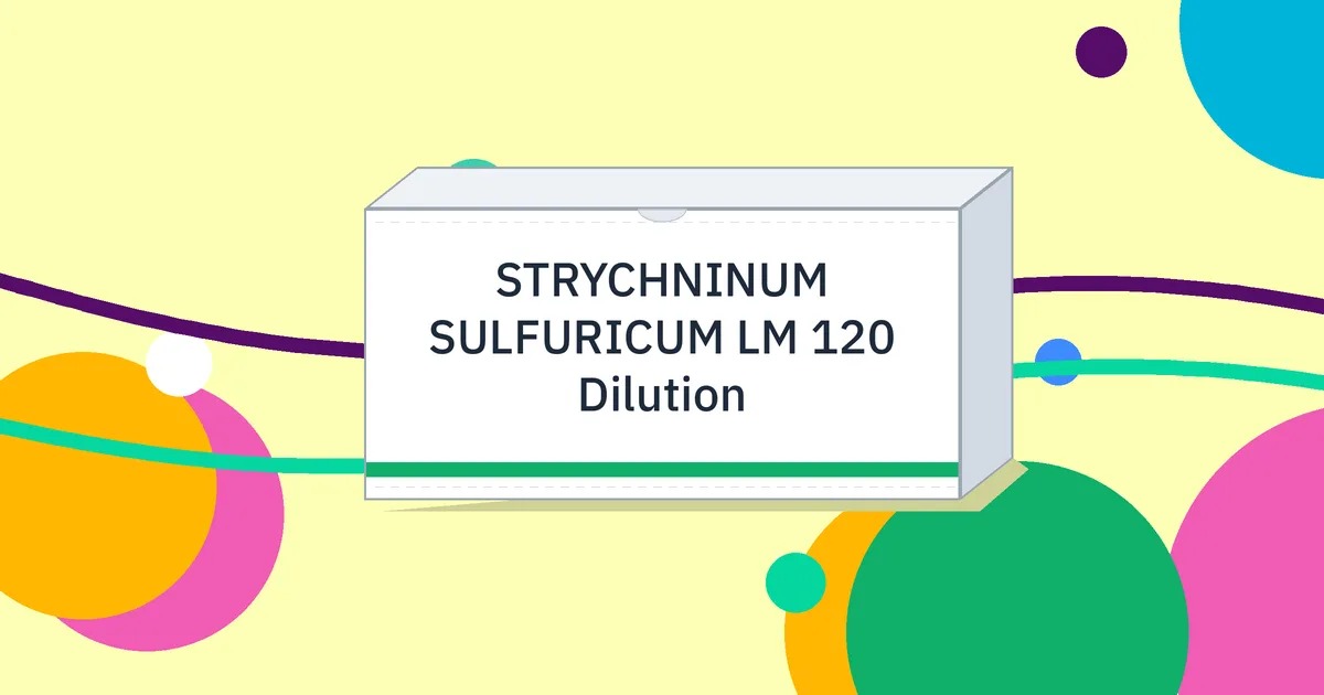 Symbolbild: Packung mit der Aufschrift STRYCHNINUM SULFURICUM LM 120 Dilution (PZN 13208469) – Verfügbarkeit und Bezug in Apotheken in Frankfurt am Main