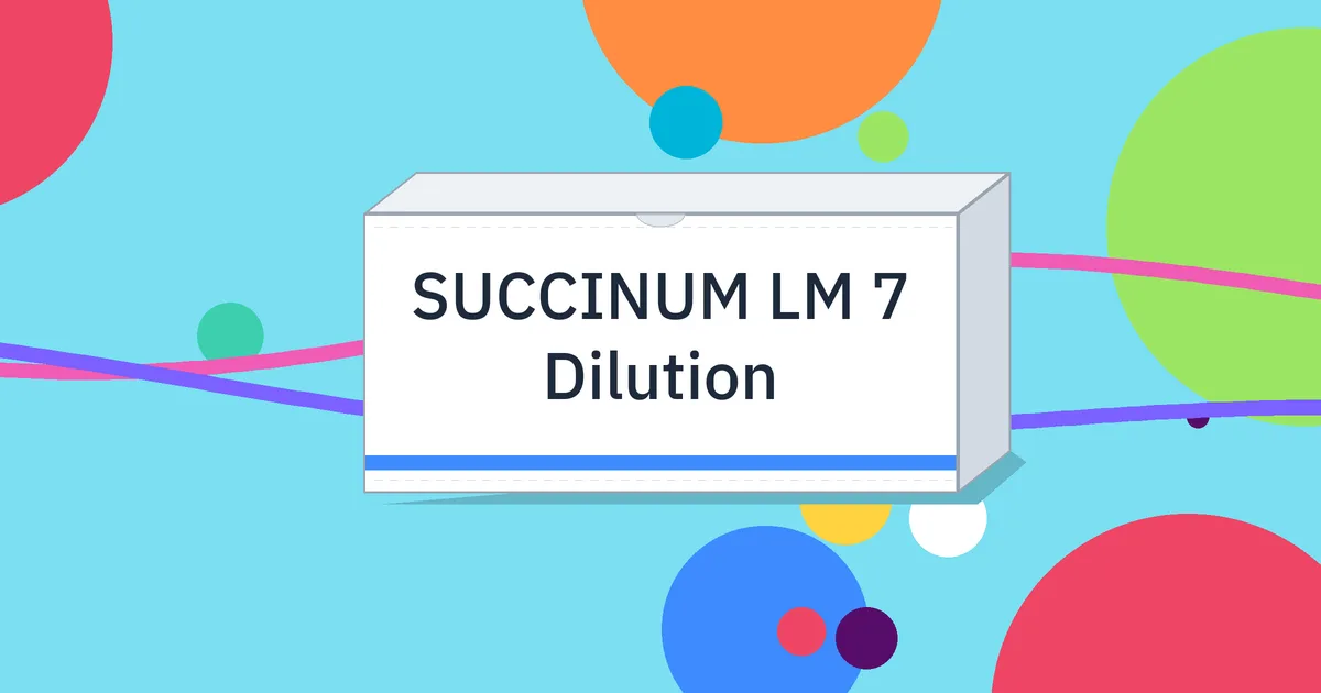 Symbolbild: Packung mit der Aufschrift SUCCINUM LM 7 Dilution (PZN 13208535) – Verfügbarkeit und Bezug in Apotheken in Frankfurt am Main