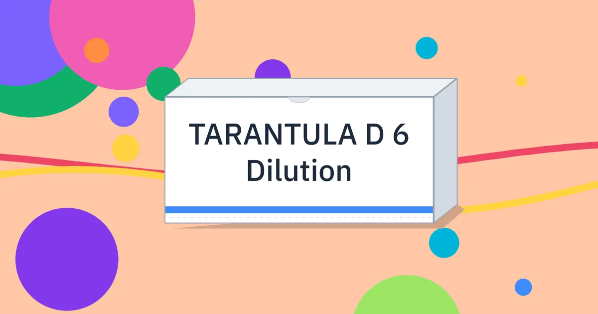 Symbolbild: Packung mit der Aufschrift TARANTULA D 6 Dilution (PZN 02107191) – Verfügbarkeit und Bezug in Apotheken in Frankfurt am Main