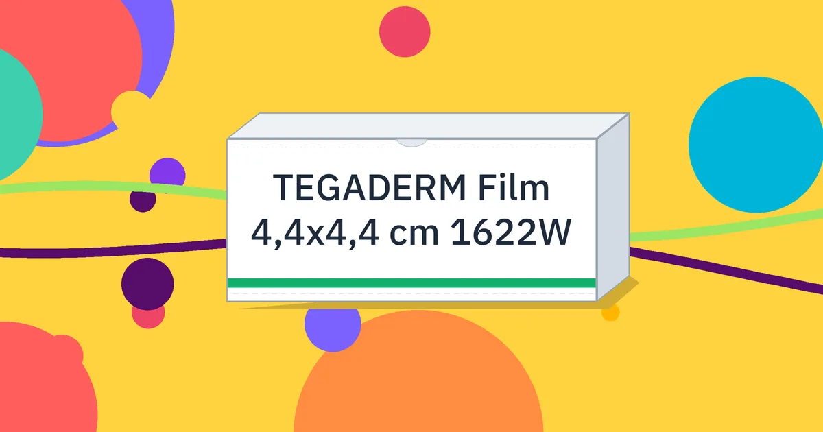Symbolbild: Packung mit der Aufschrift TEGADERM Film 4,4x4,4 cm 1622W (PZN 06917001) – Verfügbarkeit und Bezug in Apotheken in Frankfurt am Main