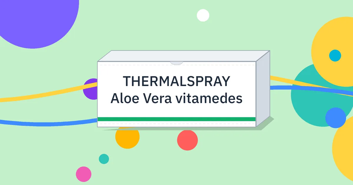 Symbolbild: Packung mit der Aufschrift THERMALSPRAY Aloe Vera vitamedes (PZN 19943276) – Verfügbarkeit und Bezug in Apotheken in Frankfurt am Main