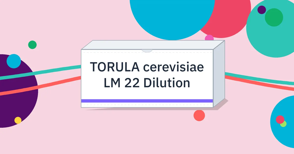 Symbolbild: Packung mit der Aufschrift TORULA cerevisiae LM 22 Dilution (PZN 13225864) – Verfügbarkeit und Bezug in Apotheken in Frankfurt am Main