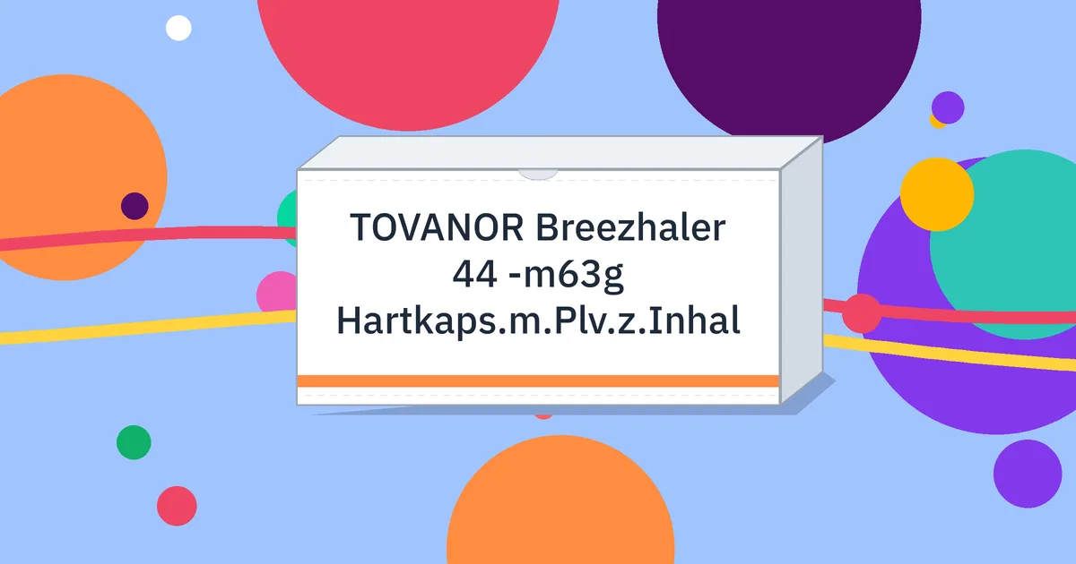 Symbolbild: Packung mit der Aufschrift TOVANOR Breezhaler 44 -m63g Hartkaps.m.Plv.z.Inhal (PZN 10553467) – Verfügbarkeit und Bezug in Apotheken in Frankfurt am Main