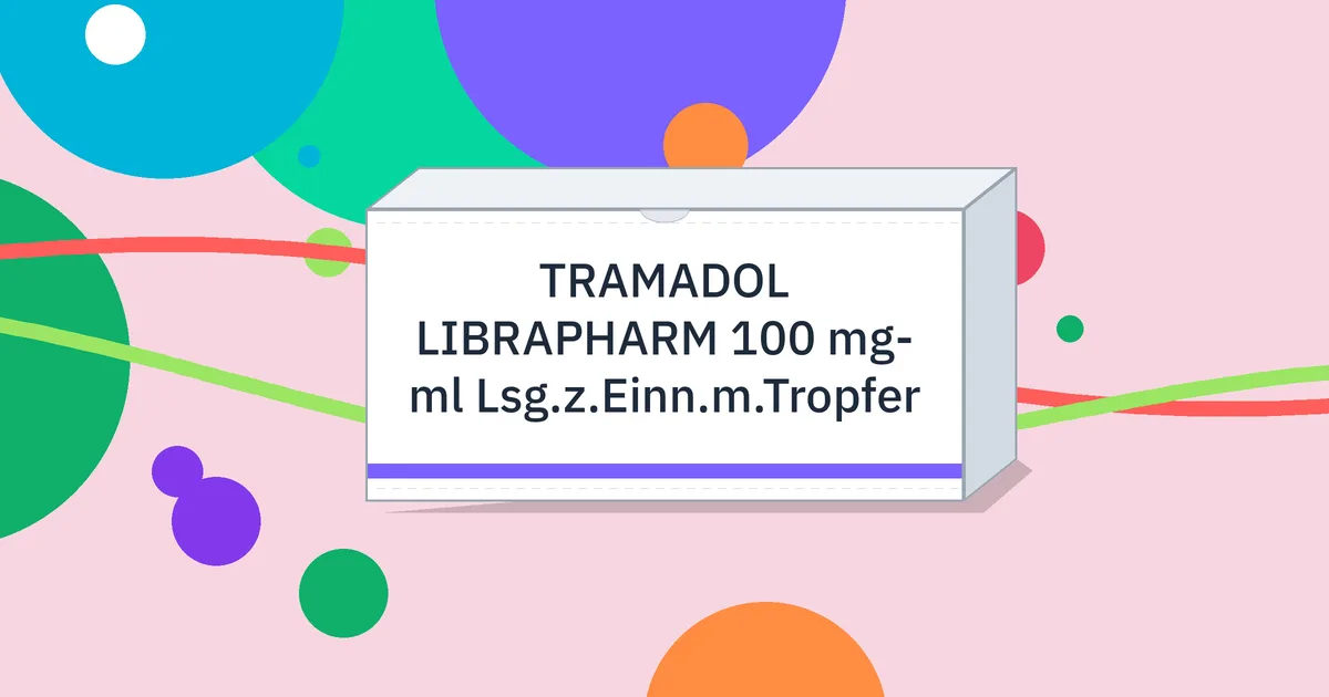 Symbolbild: Packung mit der Aufschrift TRAMADOL LIBRAPHARM 100 mg-ml Lsg.z.Einn.m.Tropfer (PZN 11236013) – Verfügbarkeit und Bezug in Apotheken in Frankfurt am Main