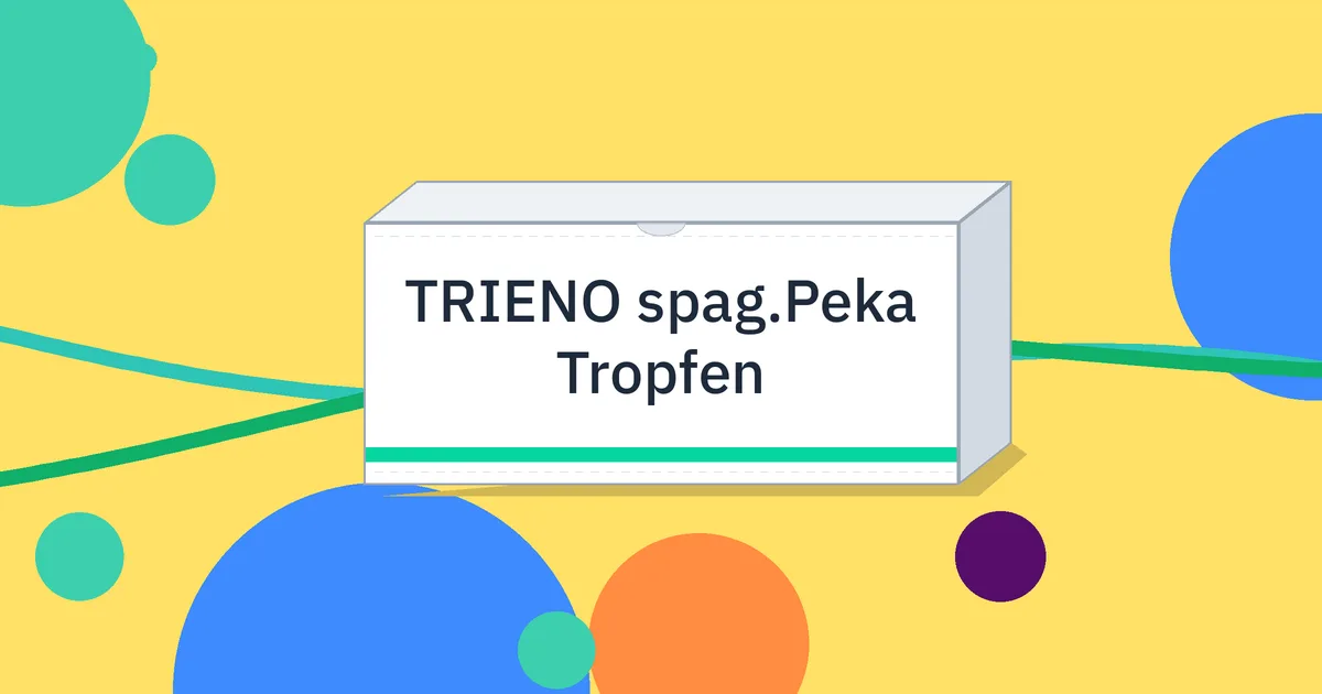 Symbolbild: Packung mit der Aufschrift TRIENO spag.Peka Tropfen (PZN 02767148) – Verfügbarkeit und Bezug in Apotheken in Frankfurt am Main