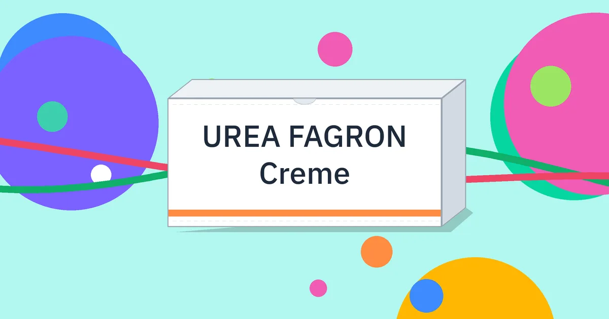Symbolbild: Packung mit der Aufschrift UREA FAGRON Creme (PZN 04877993) – Verfügbarkeit und Bezug in Apotheken in Frankfurt am Main