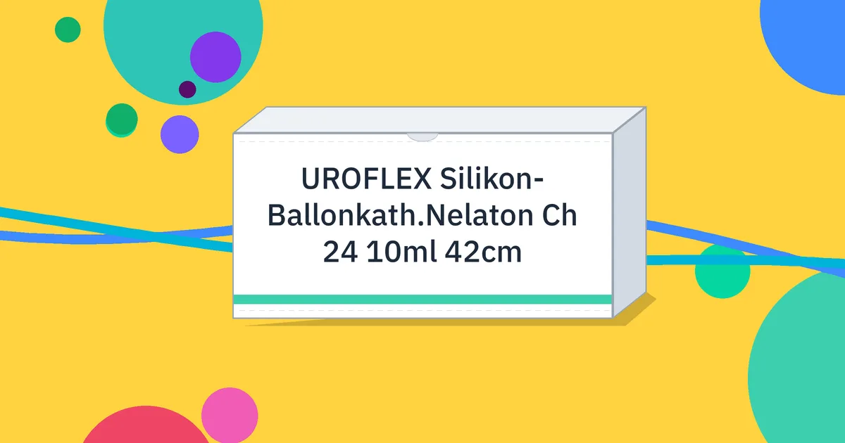 Symbolbild: Packung mit der Aufschrift UROFLEX Silikon-Ballonkath.Nelaton Ch 24 10ml 42cm (PZN 15395837) – Verfügbarkeit und Bezug in Apotheken in Frankfurt am Main