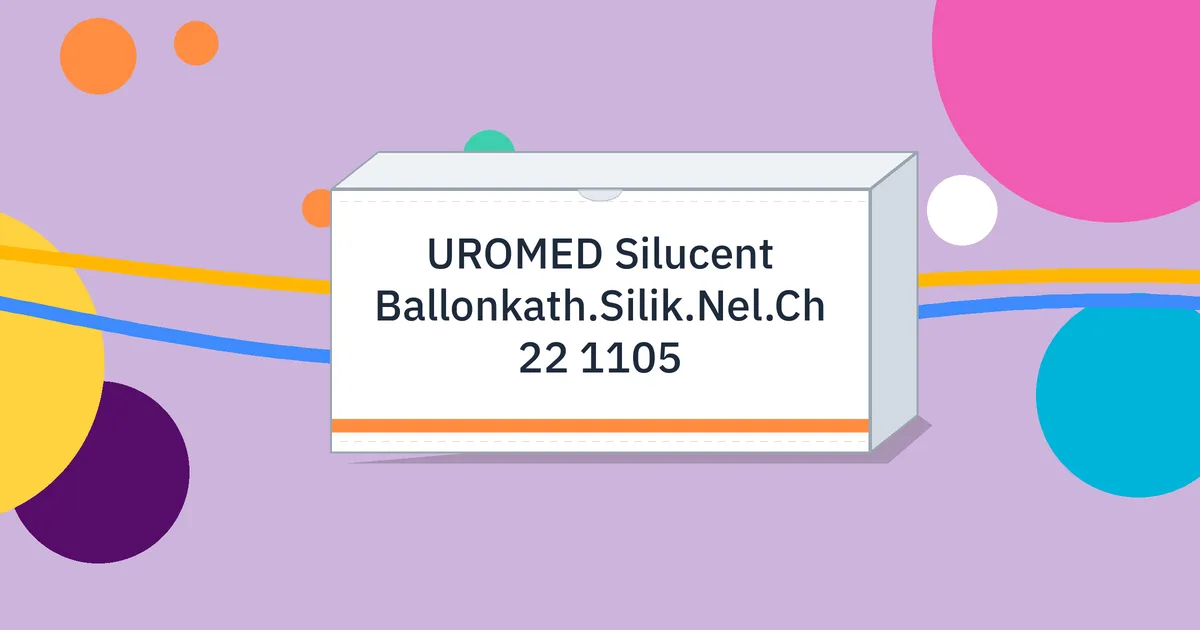 Symbolbild: Packung mit der Aufschrift UROMED Silucent Ballonkath.Silik.Nel.Ch 22 1105 (PZN 01990200) – Verfügbarkeit und Bezug in Apotheken in Frankfurt am Main