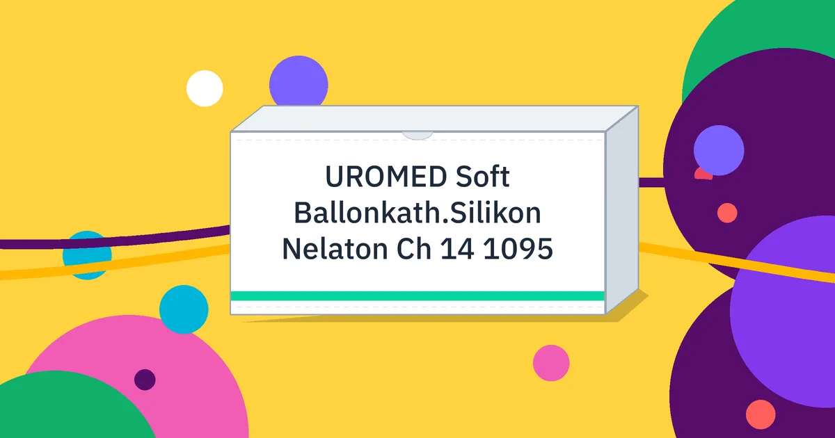 Symbolbild: Packung mit der Aufschrift UROMED Soft Ballonkath.Silikon Nelaton Ch 14 1095 (PZN 04741532) – Verfügbarkeit und Bezug in Apotheken in Frankfurt am Main