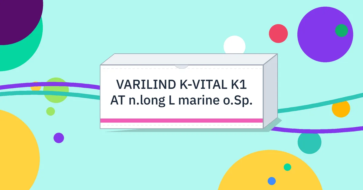 Symbolbild: Packung mit der Aufschrift VARILIND K-VITAL K1 AT n.long L marine o.Sp. (PZN 20560190) – Verfügbarkeit und Bezug in Apotheken in Frankfurt am Main